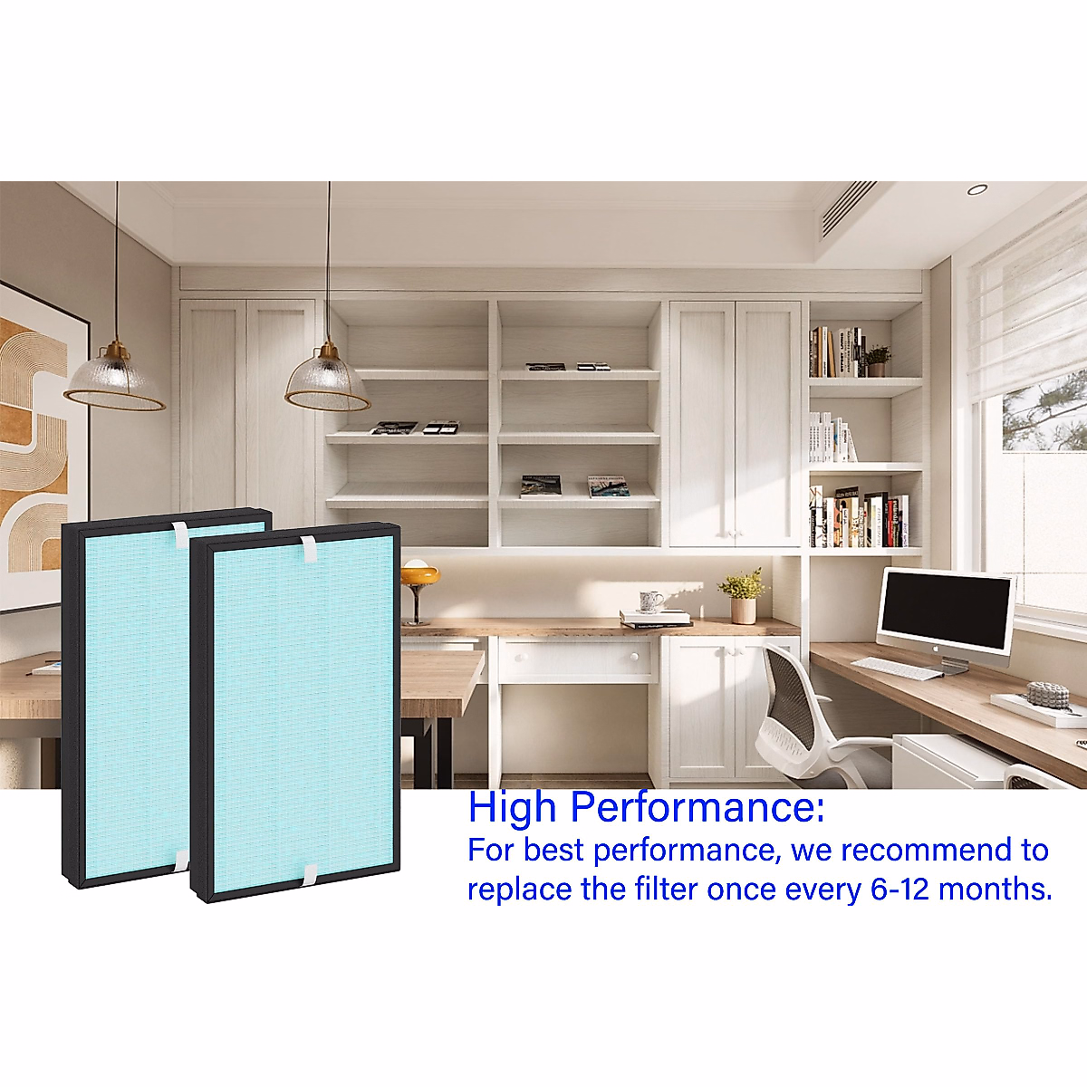 C380 Replacement Filter for Storebary and Elechomes P300 Air Purifier, 3-IN-1, H13 True HEPA with High-Efficiency Activated Carbon and Pre-filter, 2 Pack, Model C380-RF