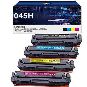 045 Toner Cartridge Set Replacement for Canon 045 Toner Cartridges Canon MF634cdw Toner Canon MF632cdw Toner for Canon Color ImageCLASS MF634Cdw MF632Cdw LBP612Cdw LBP613Cdw MF632 MF634 Printer