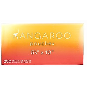 3D Dental SP5X10 Kangaroo Self-Seal Sterilization Pouches, 5.25" x 11" (Pack of 200)
