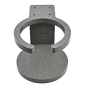 Poly Cup Holder for Adirondack Chair or Patio, Fits Standard- Large Cups (Charcoal Gray)