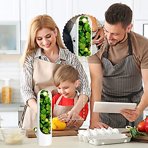 Cilantro Containers for Refrigerator, 2pcs Fresh Herb Keeper, Herb Saver Best Keeper for Freshest Produce, Clear Herb Storage Container Glass for 2-3 Weeks for Cilantro, Mint, Parsley, Asparagus