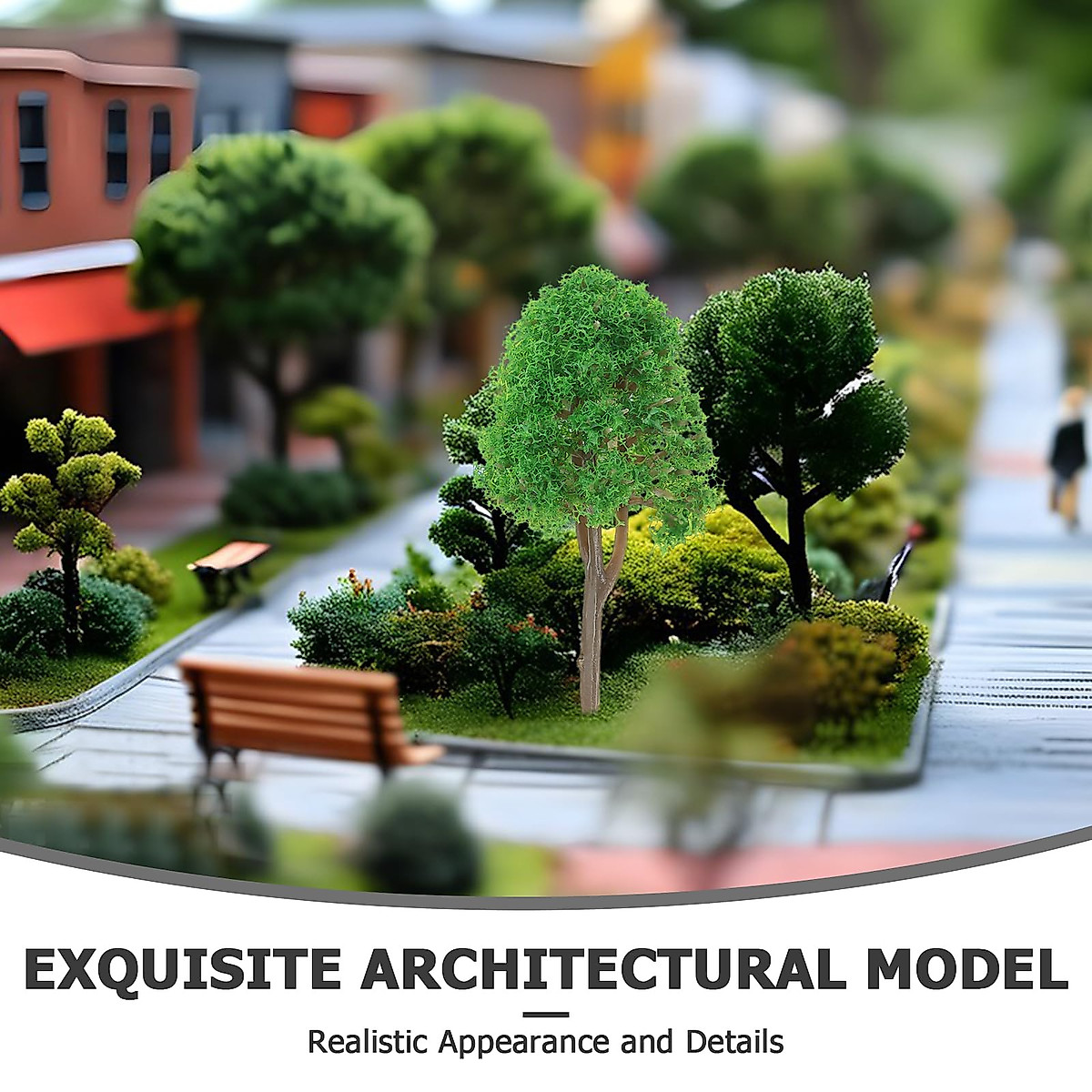 NUOLUX 20pcs Model Trees Landscape 1:150 7.5cm Model Train Scenery Landscape N Scale