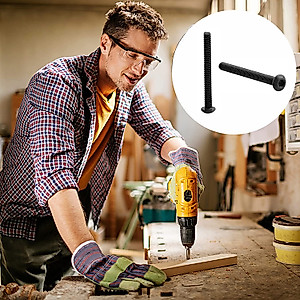 Yinpecly 20Pcs M3x30mm Hex Socket Head Machine Screws Carbon Steel Inner Hex Socket Round Head Screw Fasteners Furniture Bolts Black Tone