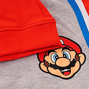SUPER MARIO Boys Gaming Sweatshirt and Joggers Set 2 Piece Outfit Set for Kids Multicolor 8