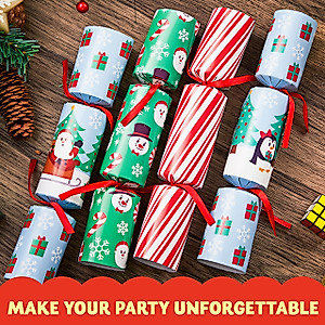 JOYIN 8 Pack Christmas Party Favor Non-Snap Christmas Party Table Favors with Holiday Party Favor Supplies for Kids and Adults, Christmas Parties, Dinners and Holidays