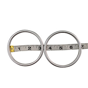 Sling Rings 3-inch Diameter by Cutie Carry. Infant Approved, mom Loved. Aluminum, lab Tested for Strength and Safety. Works with Your own Material or Convert wrap to Sling. (Silver)