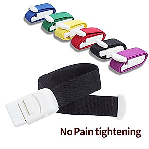 Ewinever 6-Pack Tourniquet Elastic First Aid Quick Release Medical Sport Emergency Buckle Band