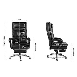 XXXDXDP High Back Office Chair Executive Desk Chair with Padded Armrests,Adjustable Ergonomic Swivel Task Chair with Lumbar Support (Color :Black or Brown) (Color : D)