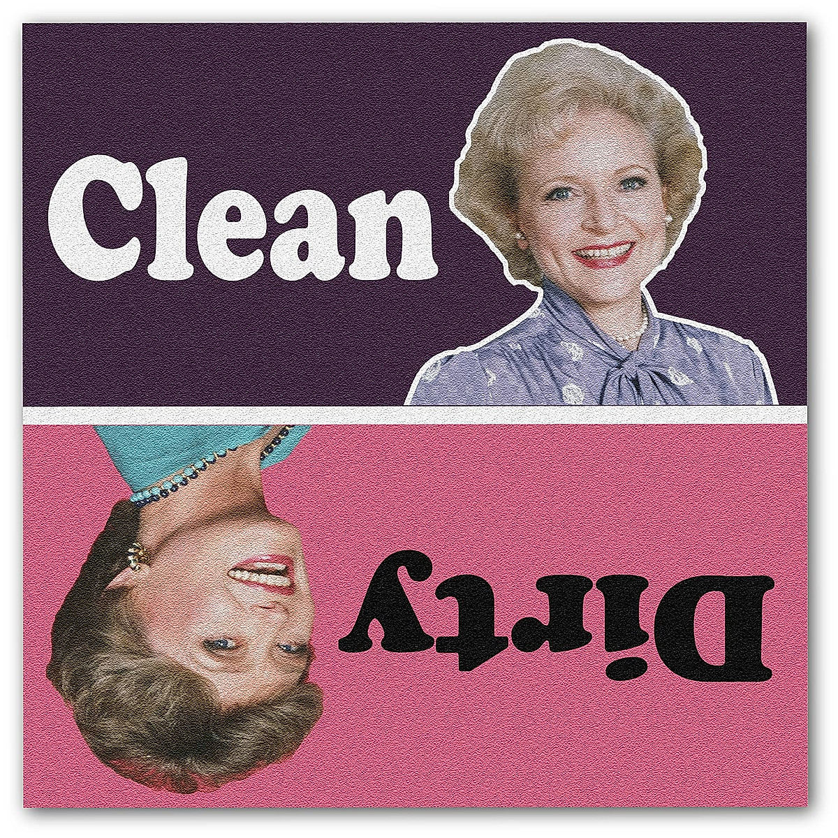 The Golden Girls Dishwasher Magnet, Clean Dirty Magnet Sign Indicator, Trendy Universal Kitchen Dish Washer Refrigerator Magnet, Super Strong Magnet (Golden Girls)