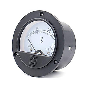 Baomain Round Voltmeter Voltage Meter 62T2 Gauge Analog Panel Class 2.5 AC 150V