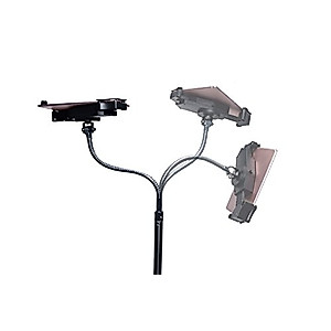Gooseneck Floor Stand – CTA’s Compact, Adjustable Gooseneck with Swivel Casters for iPad 7th/ 8th/ 9th Gen 10.2”, iPad Air 4, 12.9”, Surface Pro, Zebra & Other 7-13” Tablets (PAD-CGS)