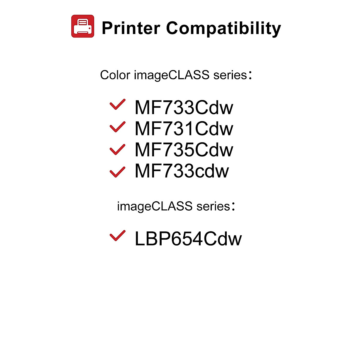 046 Toner MF733Cdw Toner Compatible Toner Cartridge Replacement for Canon 046 Toner Cartridge 046H CRG-046 for Color ImageCLASS MF733Cdw MF731Cdw MF735Cdw LBP654Cdw Printer (Black Cyan Magenta Yellow)