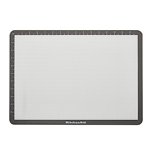 KitchenAid Silicone Baking Mat, 12x17-Inch, Gray