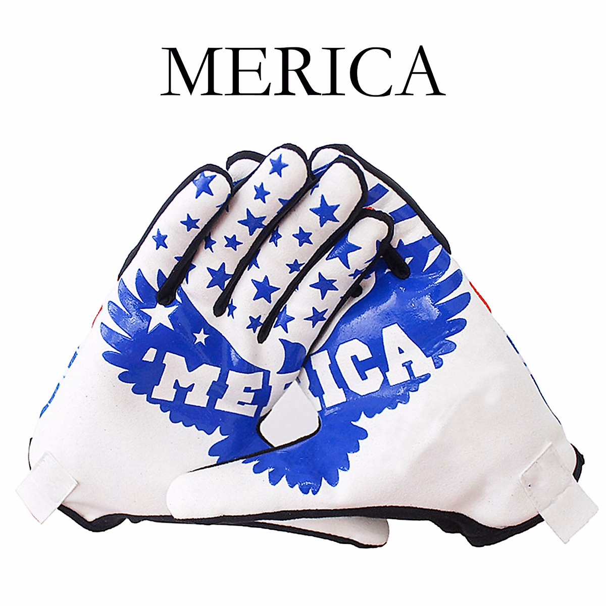 BRZSACR Bike MTB Gloves with for Off-Road Motorcycles - Mountain Climbing - Hiking and Other Outdoor Sports use, Male and Female Common (White, M)