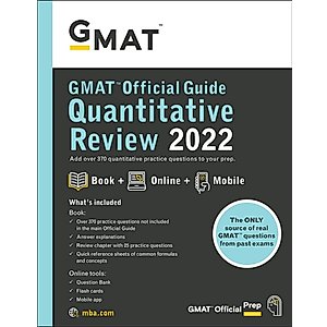 GMAT Official Guide Quantitative Review 2022: Book + Online Question Bank