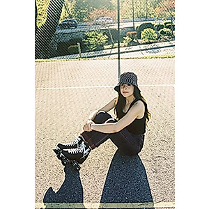 Angels Skates (Thunder Bolt Black, 8) - Kids' & Women's Roller Skates - Premium Quality PU Leather Quad Roller Skates - Non Adjustable High- top Perfect Indoor Outdoor Girls Retro Skates - 1-13 Sizes