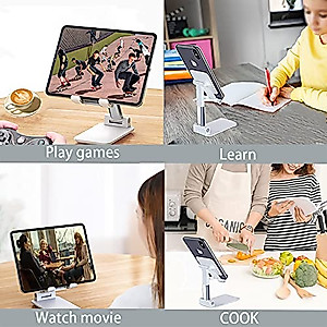 BICEUKI Cell Phone Stand for Desk,Phone Holder with Stable Anti-Slip,190g Increase Weight be Stable,Compatible with iPhone 13 12 Mini 11 Pro Xs Max XR X 6 7 8 Plus (Black)