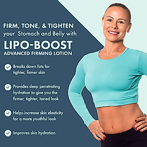 WeightLoss-Solutions Lipo-Boost Cellulite Cream with Caffeine is an Advanced Firming Lotion for Thighs and Butt, Stomach, Belly, Breasts, and Arms, to Smooth, Firm, Tone, and Tighten