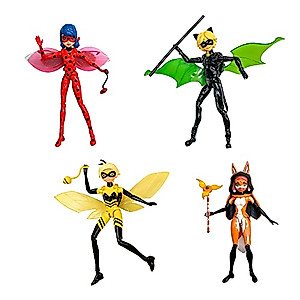 Miraculous: Tales of Ladybug and Cat Noir Small Queen Bee Doll | 12cm Queen Bee Doll with Accessories | Chloe Superhero Queen Bee Toy Toys Bandai Dolls Range