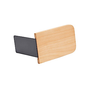 Pandapark Wood Bookends,Non-Skid Bookend for Shelves,Heavy Duty Bookends,Book Stand for Books/CDs,1 Pair