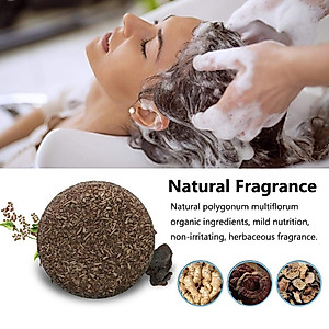 Brilliaire Organic Grey Reverse Shampoo Bar-Bar Shampoo For Hair, Solid Shampoo Bar, Natural Darkening Shampoo Bar, Hair Soap,Bar Shampoo Natural, Hair Darkening Shampoo Bar (1 Pcs)