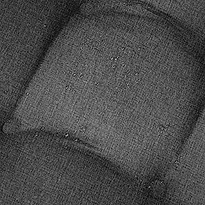 INFBLUE Tufted Bench Cushion for Outdoor Furniture Patio Swing Cushions Overstuffed Outdoor Loveseat Cushions with Round Corner 44" x 19" (44'' x 19'' x 5'', Dark Grey)