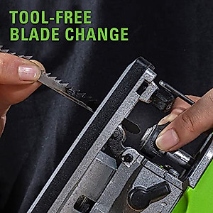 Greenworks 24V Brushless 1" Cordless Jig Saw (3,000 SPM / 4 Settings / LED Light), Tool Only
