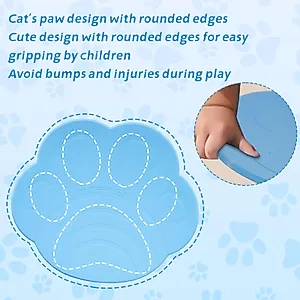 XLOVTBANG Kids Swivel Chair, Kids Sensory Spinning Chair for Autism, Body Coordination Training Chair, Cat Claw Shaped Non Slip Sensory Toys 360° Spinning Chair for Kids Aged 3+ (Blue)