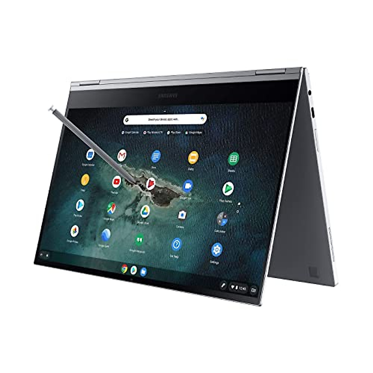 Samsung - Galaxy 13.3" 4K Ultra HD Touch-Screen Chromebook - Intel Core i5 - 8GB Memory - 256GB SSD - Mercury Gray (Renewed)