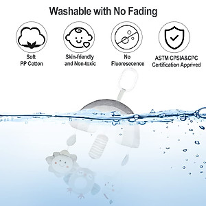 Blublu Park Baby Car Seat Toys for Babies, Baby Stroller Toys Activity Hanging Rattle Sensory Learning Toy Clip on Stroller Toy for Babies Boys and Girls, Owl