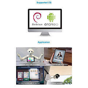 Tinker Edge R SBC Rockchip RK3399Pro Mini Motherboard with 4G RAM 2GB Rockchip NPU 16GB eMMC 3TOPS (Pro Version 6GB+16GB)