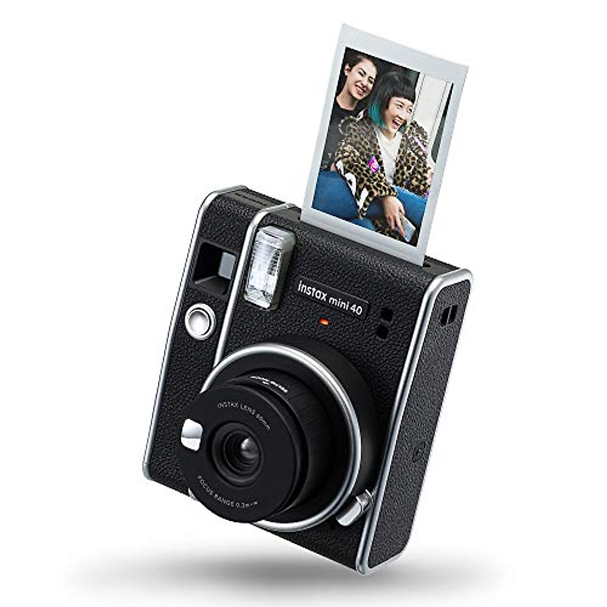 Fujifilm Instax Mini 40 Instant Film Camera with Built-in Selfie Lens, Auto Exposure, Auto Shutter Speed, Easy to Use, Stylish and Classic Design Polaroid Cameras for Pro or Beginners (Renewed)