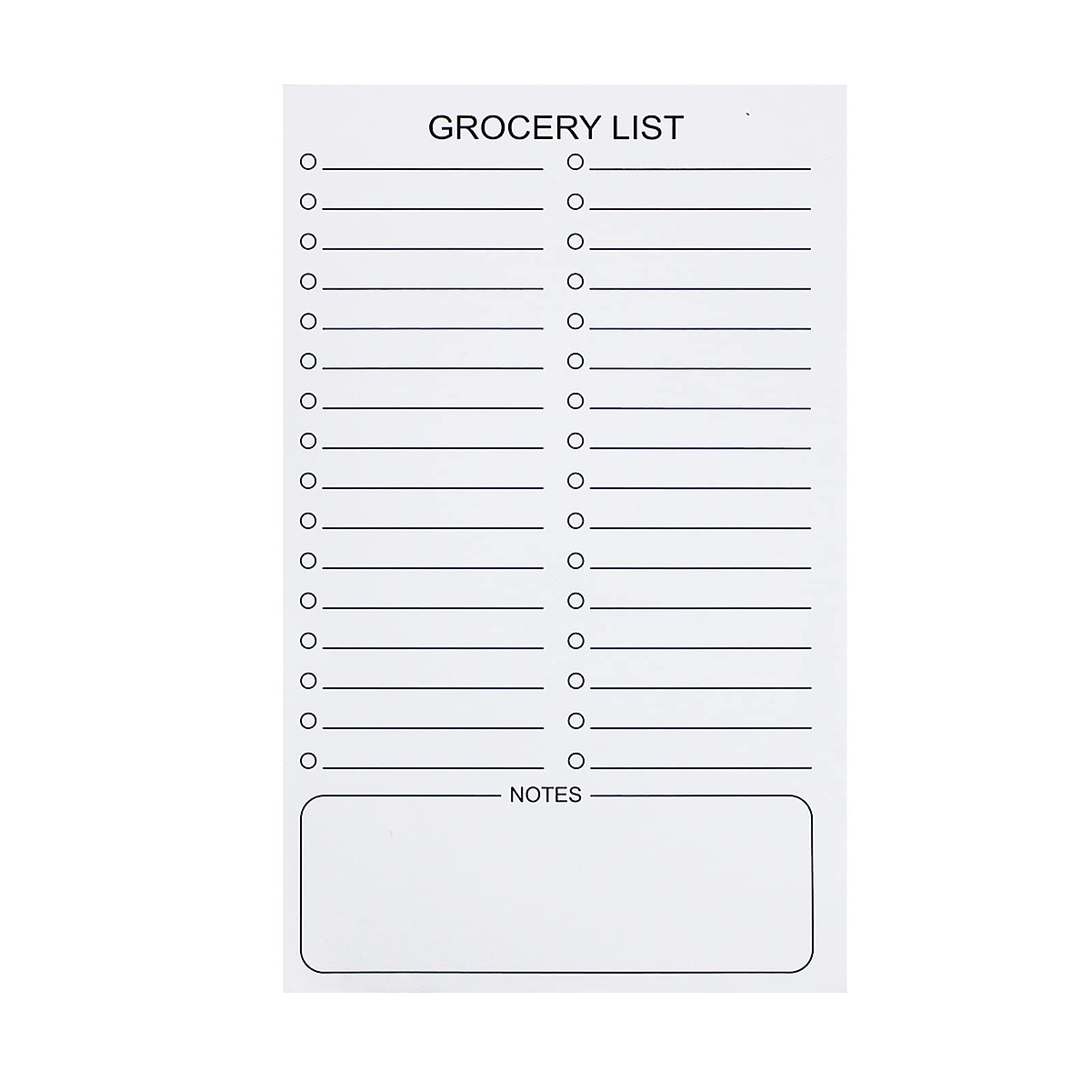 Magnetic Notepads for Refrigerator，50 Sheets 4.5x7.5 Inches Fridge Notepad with Magnet Shopping List Menu Planner Grocery List for Fridge