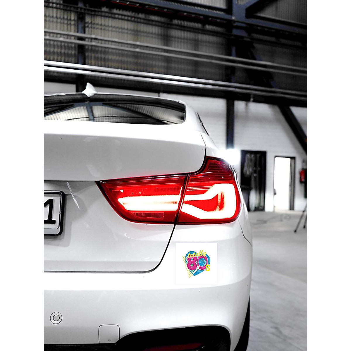 Awkward Styles Women's I Love The 80's Off The Shoulder Sweatshirt for 80's Fans + Sticker Gift (XL, Black)