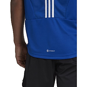 adidas Men's AEROREADY High Intensity Back 3-Stripes Training Tee, Team Royal Blue/White, Large