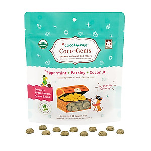 CocoTherapy Coco-Gems Dog Training Treat (Peppermint + Parsley) 5 Oz.