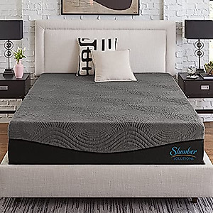 Slumber Solutions Active 10-inch Charcoal Memory Foam Mattress Full
