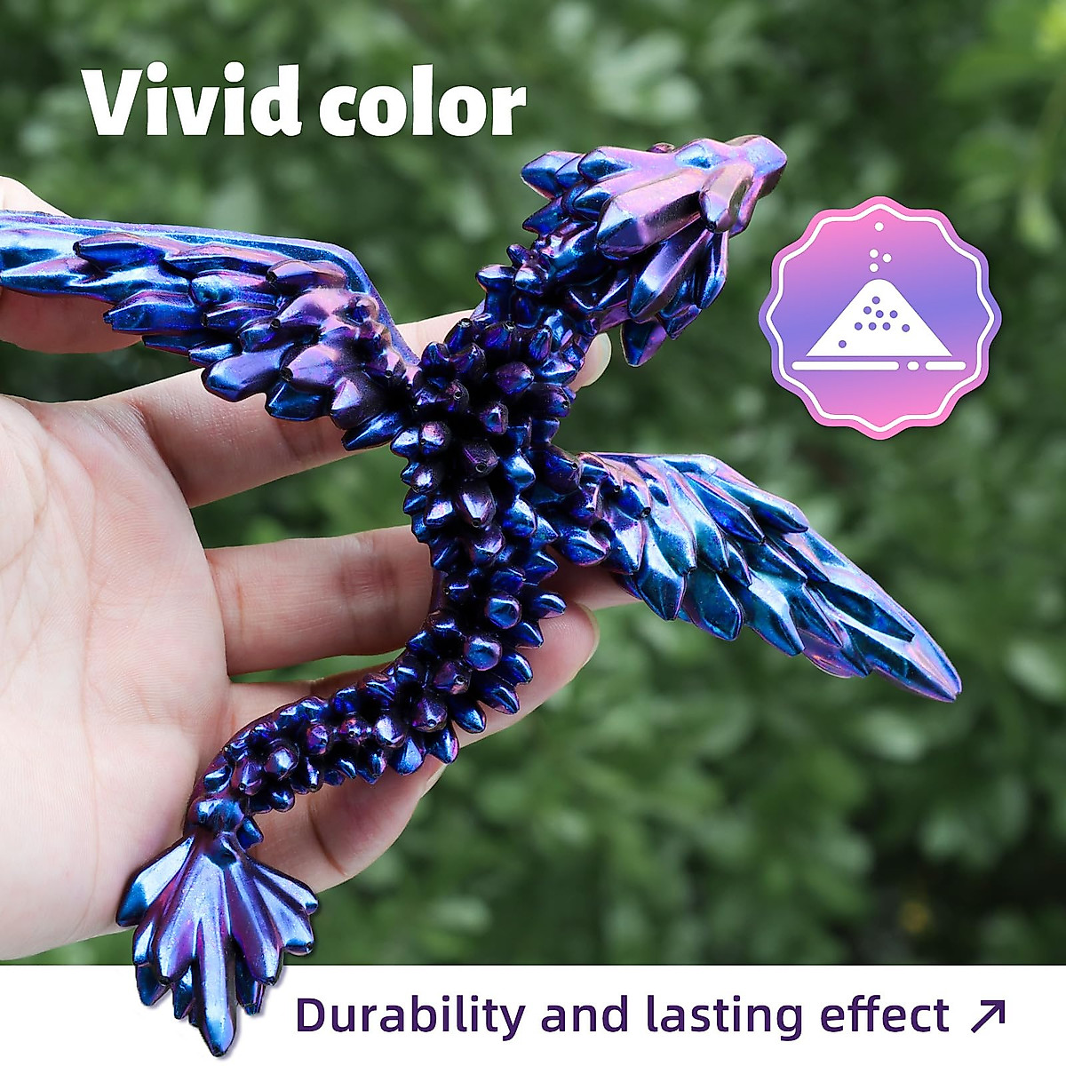 LET'S RESIN Chameleon Mica Powder, 10 * 5g Color Shift Mica Powder for Epoxy Resin/Tumbler, Saturated Color Shifting Chrome Pigment Powder for Painting,Slime,Nails