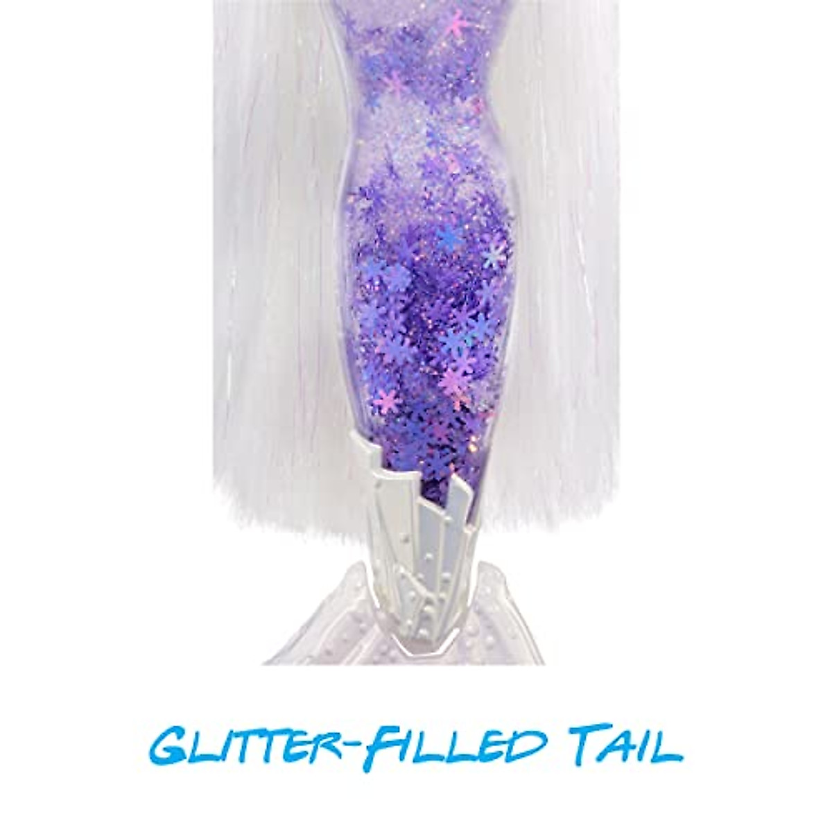 MERMAZE MERMAIDZ™ Winter Waves Crystabella™ Mermaid Fashion Doll with Color Change Fin, Glitter-Filled Tail and Accessories