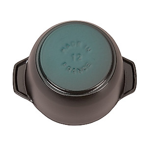 Staub Cast Iron 0.75-qt Petite French Oven - Matte Black, Made in France