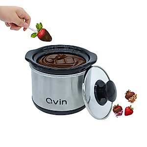 0.65 qt slow cooker warmer, fondue pot set,chocolate melting pot