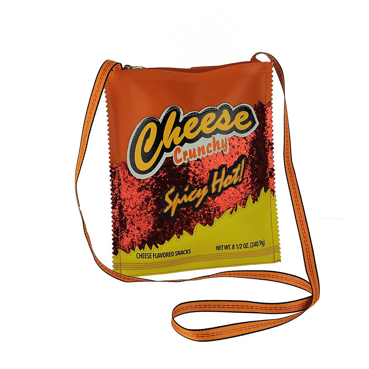Cheese Crunch Spicy Hot Crossbody Bag in Vinyl