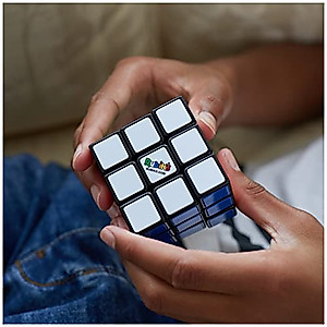 Rubik's Cube, Original 3x3 Puzzle Brain Teaser Fidget Toy with Removable Interchangeable Mod Stickers to Customize, for Adults & Kids Ages 8 and up