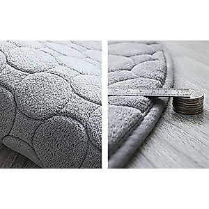 Icegrey Round Area Rug Memory Foam Decor Carpet for Bedroom Large Living Room Circle Rugs Kitchen Runner Mat Non Slip Indoor Outdoor Doormat, Light Brown, 40"