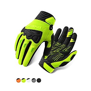 INBIKE Mountain Bike Gloves for Men Knuckle Guard Padded Men's Cycling Gloves Breathable for MTB Motocross Racing Dirtbike