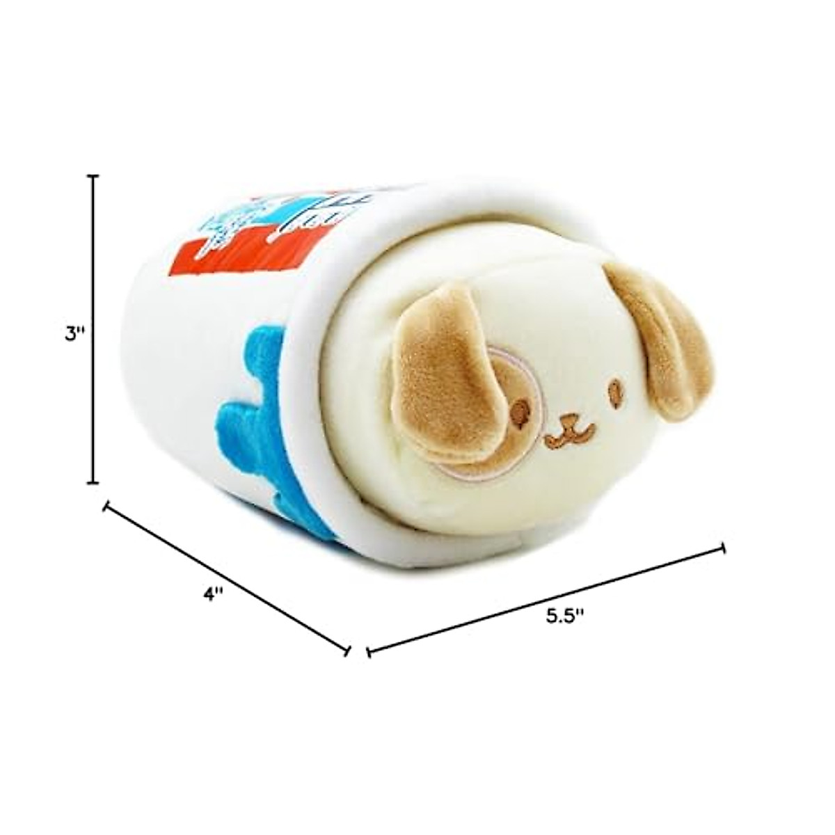 Anirollz 6" Official ICEE Cup Stuffed Animal Plush Toy |Soft, Squishy, Warm, Cute, Comfort, Safe| Pillow with Kitty Bunny Fox Panda Chicken Owl - Birthday Graduation Gift - Puppiroll
