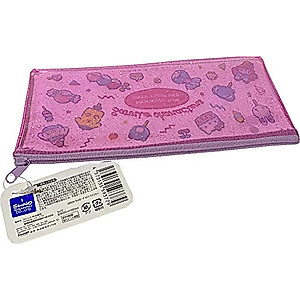 Sanrio Characters Flat Vinyl Glitter Pouch 20×10 cm Zipper Pen Accessories Case Bag (Fancy)