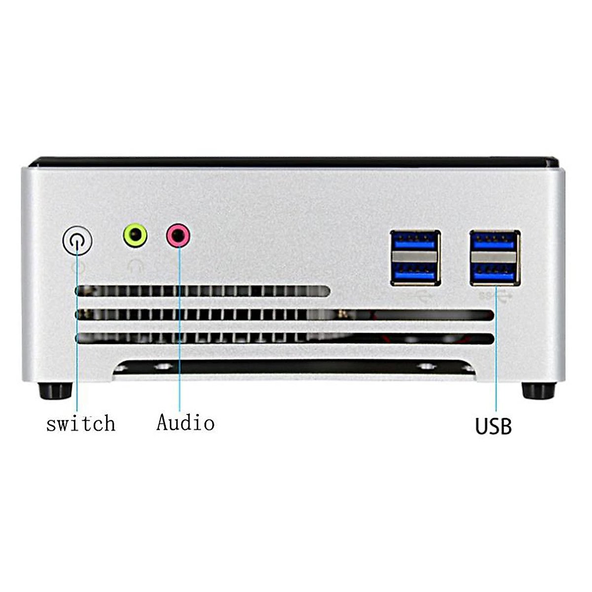 KINGDEL K8 Mini PC i9 9th Gen. i9-9880H Processors 16MB Cache 8 Cores Up to 4.80GHz 16GB DDR4 RAM 512GB SSD Desktop Computer 6xUSB3.0 2xLan