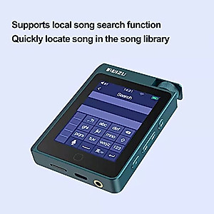 RUIZU 64GB HiFi Lossless MP3 Player with Bluetooth 5.0, DSD High Resolution Digital Audio Player, High-Res Portable Music Player with 2.8 inch Full Touch Screen, Support up to 512GB Micro SD Card