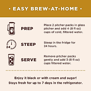 Don Francisco's Organic Cold Brew Coffee, 8 Pitcher Packs (makes 4 pitchers)